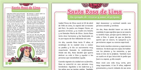 Historia de Santa Rosa de Lima para niños Twinkl Perú