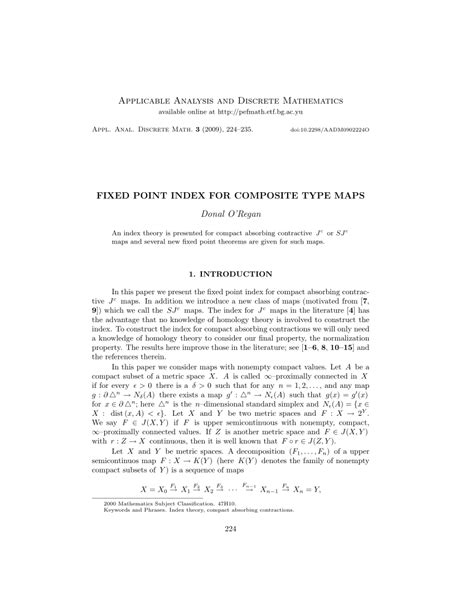 pdf fixed point index for composite type maps