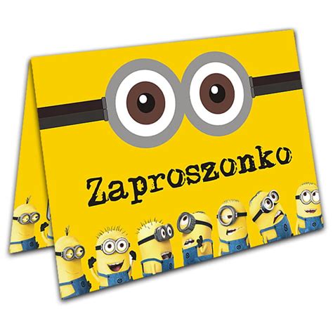Zaproszenia Na Urodziny Dla Dzieci Minionki Zaproszenia Pl