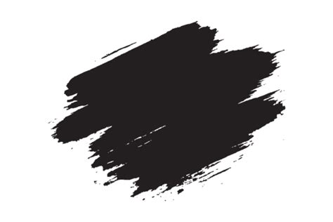 Ink Paint Black Color Brush Stroke Graphic By Bdvect Creative Fabrica