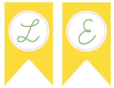 Lemonade Banner Free Printable Printable Word Searches