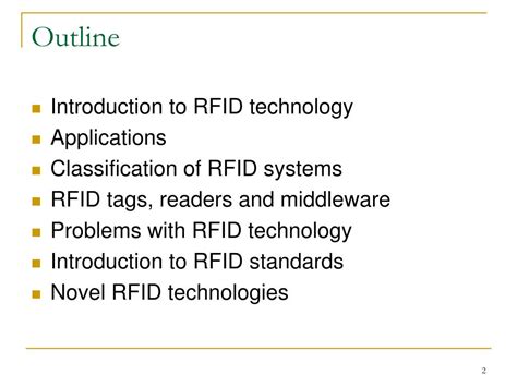 PPT Radio Frequency Identification RFID Technology PowerPoint