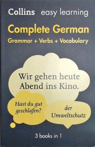 Complete German Grammar Verbs Vocabulary Collins Traça Livraria
