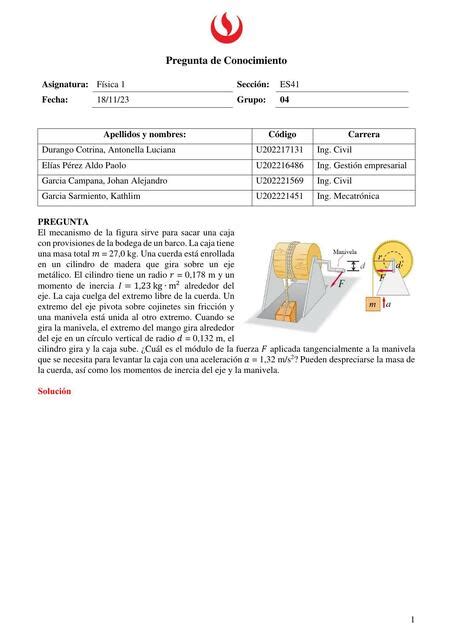 Pregunta de conocimiento Neciosup León uDocz