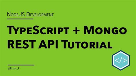 building a typescript rest api with mongodb youtube