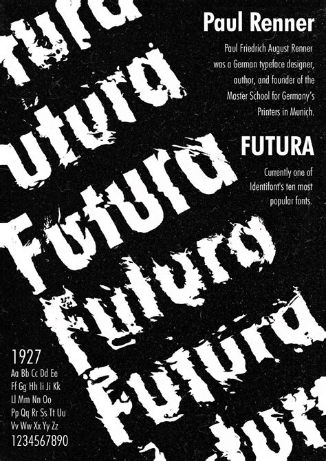 Futura Typeface Poster V Behance