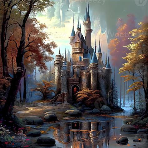 Fairy Tale Magical Castle Ai Generated 22419017 Stock Photo At Vecteezy