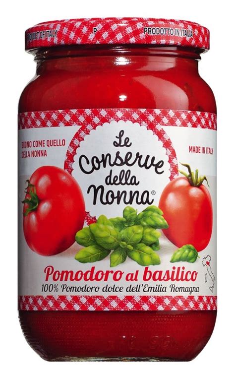 Pomodoro Al Basilico Tomatsauce Med Basilikum Le Conserve Della Nonna