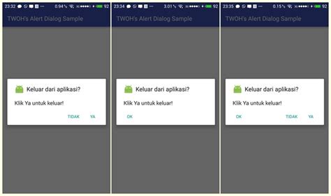 smart alert dialog with android