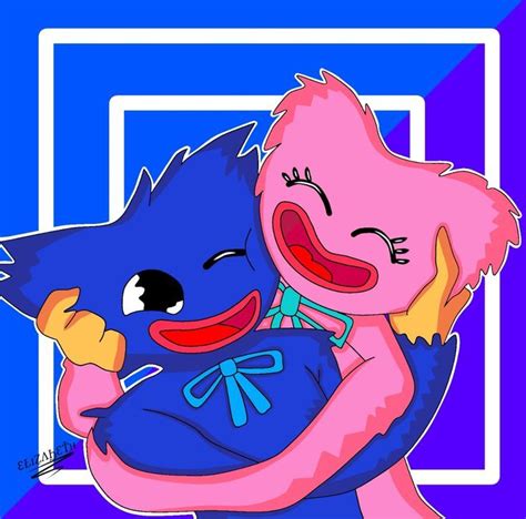 Huggy Wuggy And Kissy Missy Fan Art