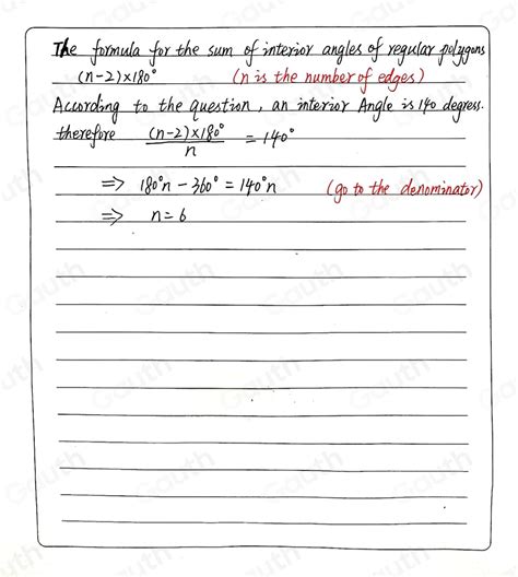 Solved The Diagram Shows 3 Sides Of A Regular Polygon 140 140