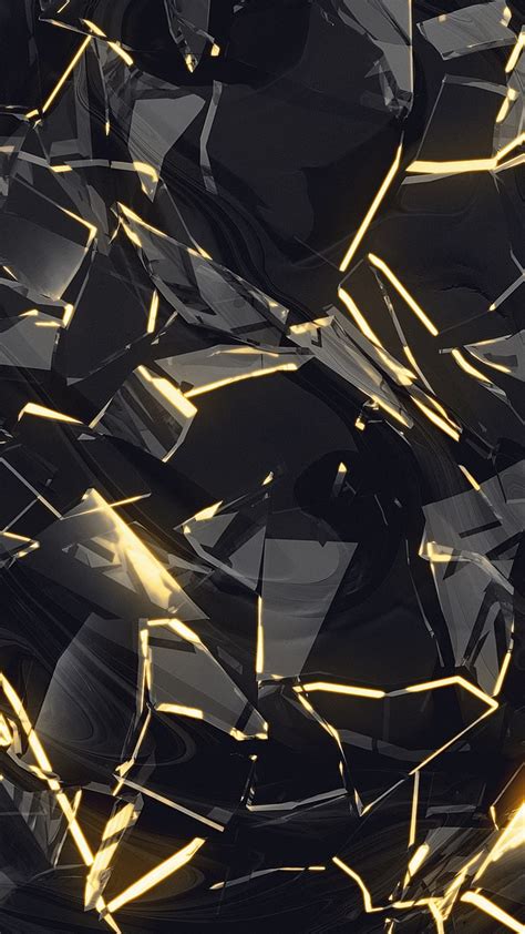 Black Crystal Shiny HD Phone Wallpaper Peakpx