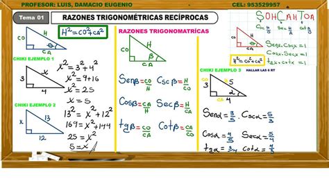 Razones Trigonom Tricas Reciprocas Abigail Medina Contreras Udocz