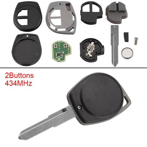 Piece Mhz Buttons Keyless Uncut Flip Car Remote Key Fob With Id