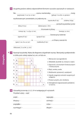 Page 24 Nowe słowa na start 8 język polski zeszyt ćwiczeń