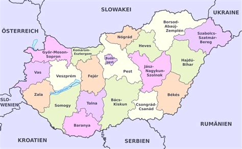 Karte Von Ungarn Online Und Kostenlose