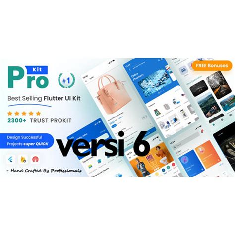 Jual Template Flutter Prokit Biggest Flutter Ui Kit Current