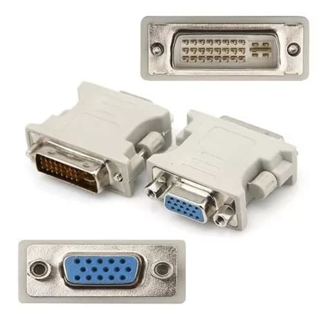 Adaptador Dvi I 24 5 Pinos Macho P Vga 15 Pinos Femea MercadoLivre