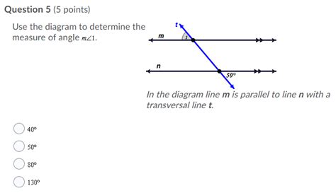 Solved In The Diagram Line M Is Parallel To Line N With A Chegg