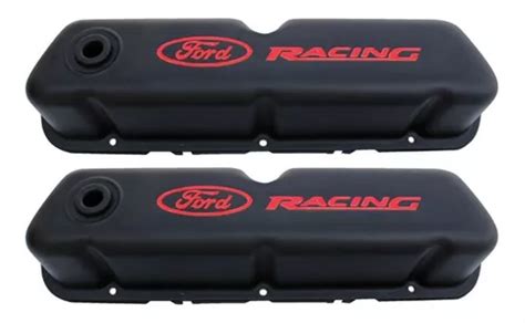 Tampas De V Lvulas Ford Racing V Preta Fosca Par Parcelamento