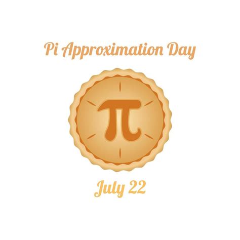 vector graphic of pi approximation day good for pi approximation day celebration flat design