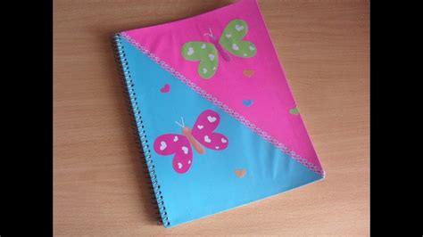 FORRA TUS CUADERNOS Estilo 1 Diagonal De 2 Colores Como Quitar El