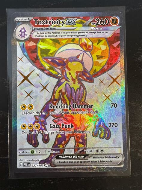 Pokémon karta Toxtricity ex PAR 227 Paradox Rift Aukro