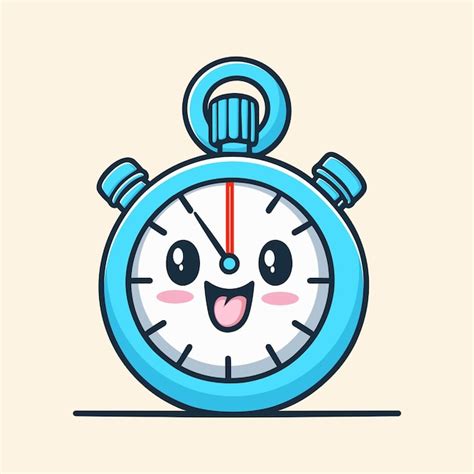 Linda ilustración del icono del cronómetro Vector Premium
