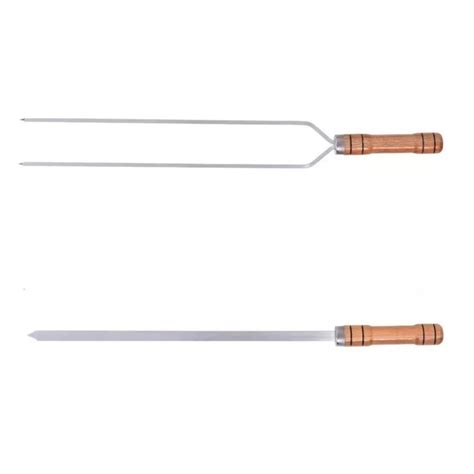 Kit Espeto Churrasco Duplo E Simples Alta Qualidade F Cil Limpeza