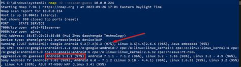 Nmap OS Detection Fingerprint Operating Systems Quickly