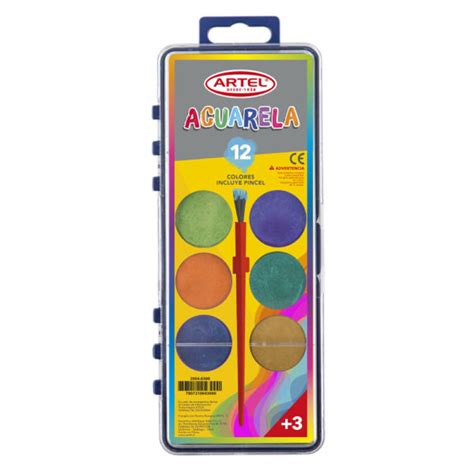 Estuche Acuarela 12 Colores Artel Artel