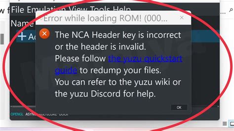 Pc Fix The Nca Header Key Is Incorrect Or The Header Is Invalid Please