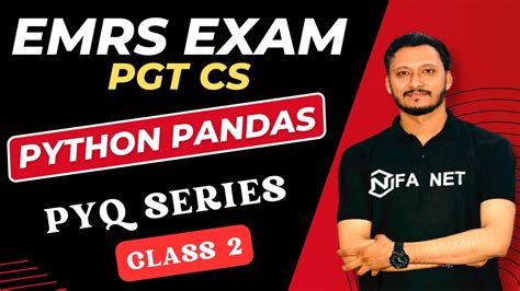 Pandas Library Python Class 2 Pandas In Python Series Data Frame