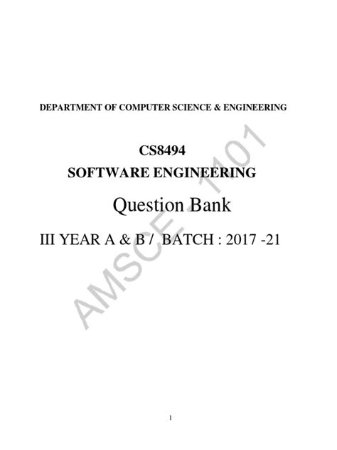 cs8494 software engineering watermark pdf software testing software development process