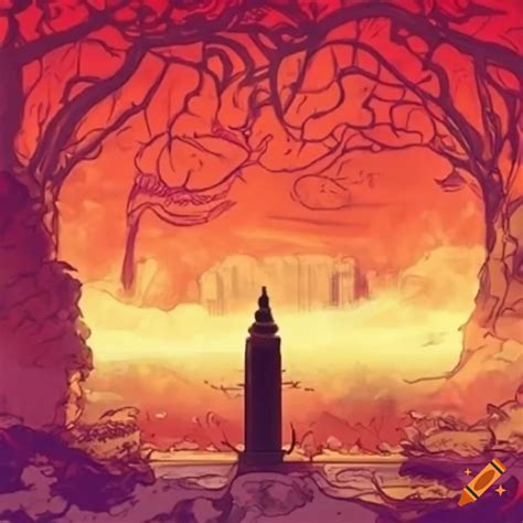 Background Art By Kentaro Miura Of Berserk Manga On Craiyon