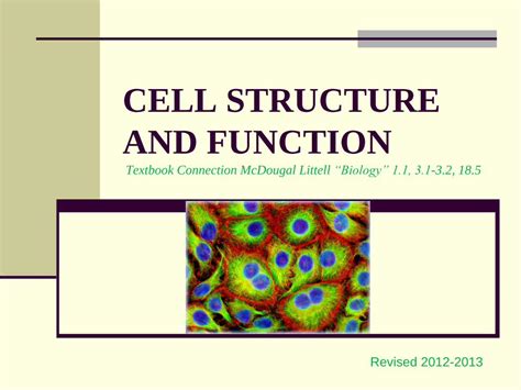 Pdf Cell Structure And Function Mrg Pdf Fileorganelles