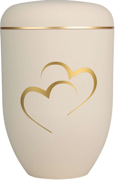 Bio Tec³ Urne Herzen sandbeige Bio Tec3 Urnen Urnen Pludra Shop