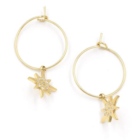 Boucles d oreilles ZAG Créoles Magellan dorées Apsala