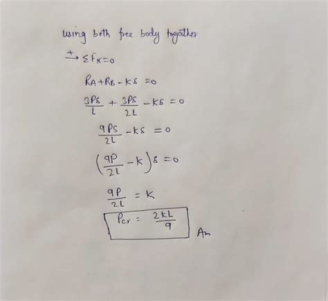 Solved 10 3 And 10 4 Two Rigid Bars AC And BC Are Connected As Shown