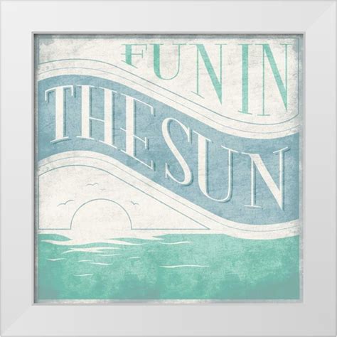 Grey Jace 20x20 White Modern Wood Framed Museum Art Print Titled Fun