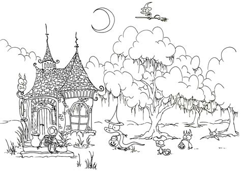 Disegni Di Halloween Da Colorare WONDER DAY Disegni Da Colorare Per
