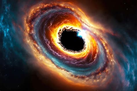Premium Photo Cosmic Explosion In Galaxy And Formation Of Black Hole