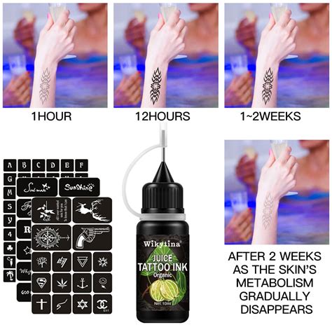 Kit De Tatuaje Semipermanente Para Hombres Y Mujer Grandado