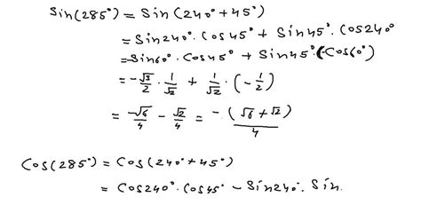 find the exact values of the sine cosine and ta…