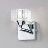 Plafón grande cromo cristal CUADRAX 8 luces La Casa de la Lámpara