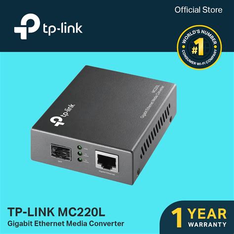 Tp Link Mc L Gigabit Sfp To Rj Fiber Media Converter Fiber To