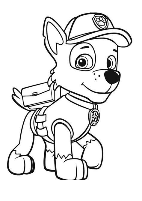Rocky Kolorowanka Do Druku Psi Patrol RodzicielskieInspiracje Pl