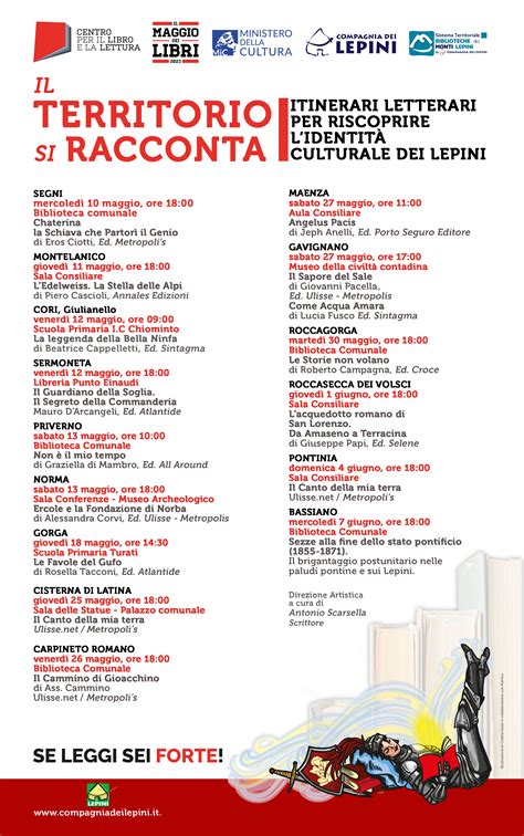 Il Maggio Dei Libri 2023 Il Territorio Si Racconta