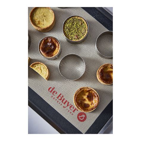 Cercle à tarte rond VALRHONA inox perforé Ht 3 5 cm acier inox
