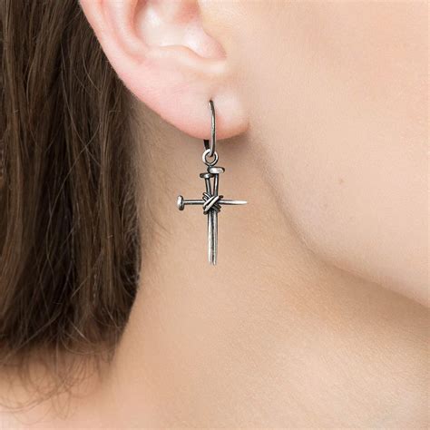 Boucle D Oreille Unique En Argent Sterling 925 Petite Boucle D Oreille